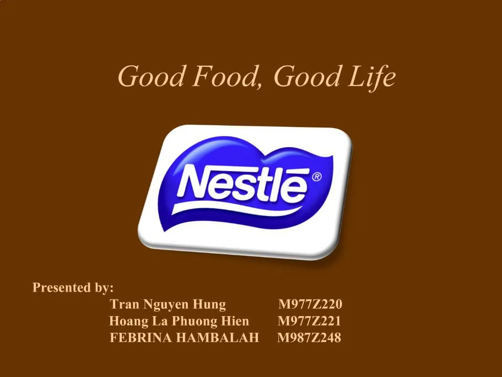 PPT - Good Food, Good Life PowerPoint Presentation, free download - ID ...
