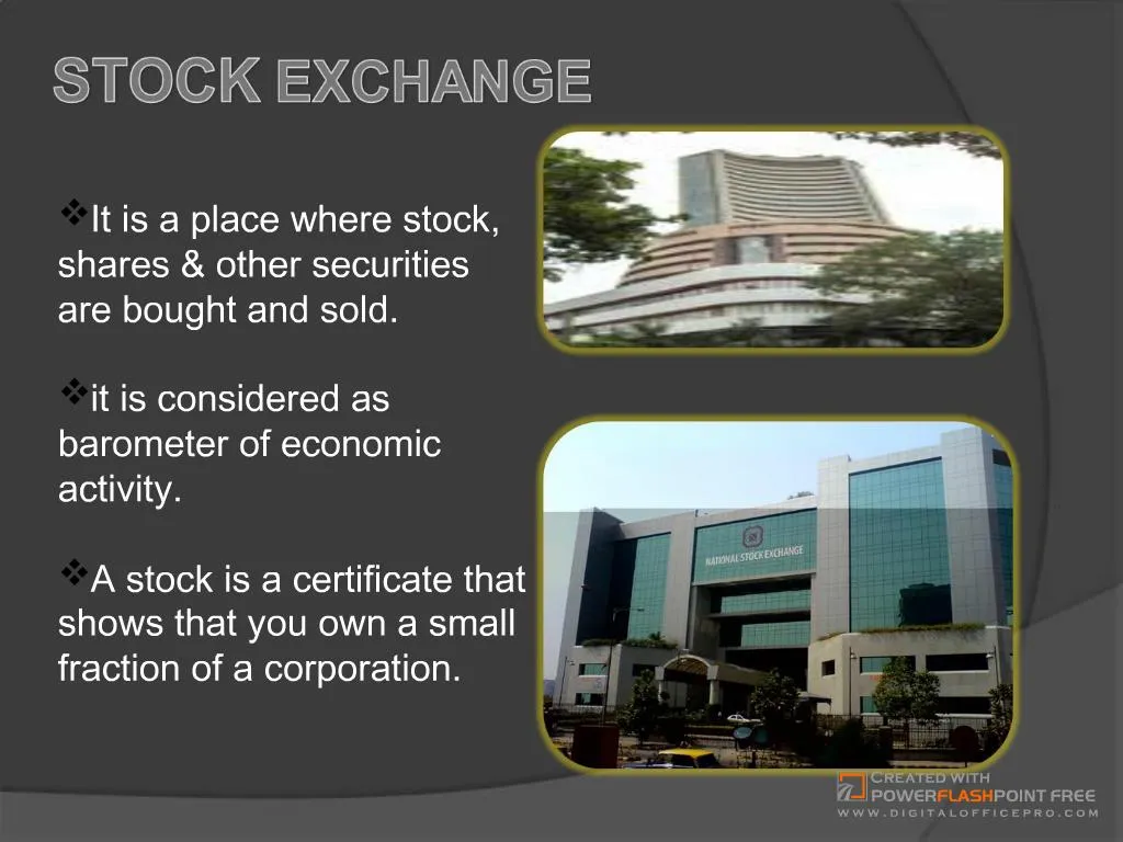 PPT - STOCK EXCHANGE PowerPoint Presentation, free download - ID:244355