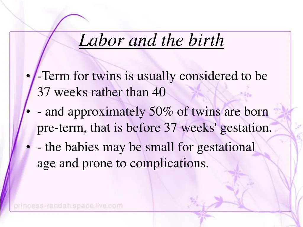 PPT - Labor and the birth PowerPoint Presentation, free download - ID ...