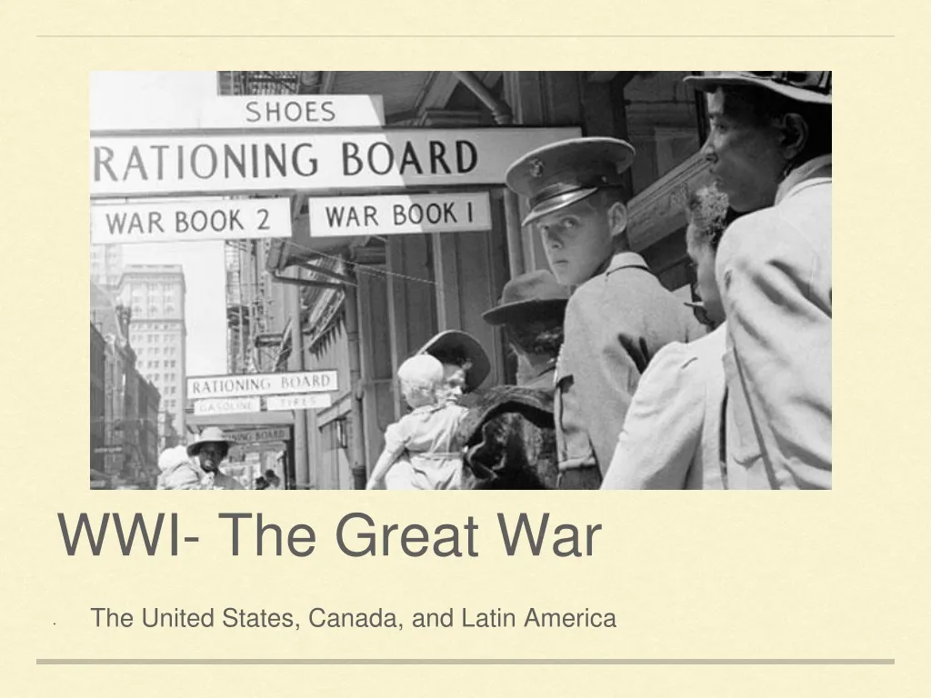 PPT - WWI- The Great War PowerPoint Presentation, free download - ID:250373