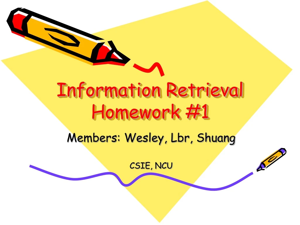 PPT - Information Retrieval Homework #1 PowerPoint Presentation, free ...