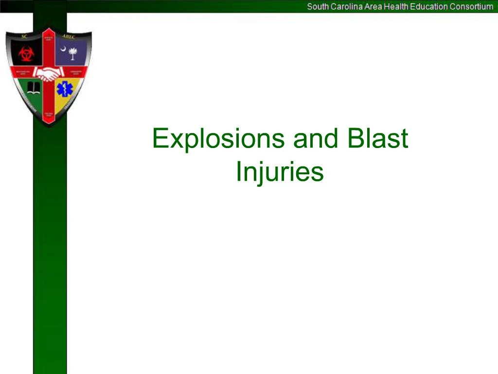 PPT - Explosions and Blast Injuries PowerPoint Presentation, free ...