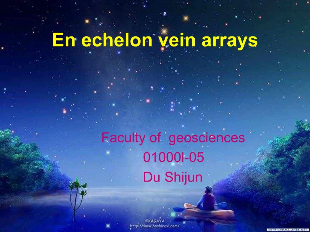 PPT - En echelon vein arrays PowerPoint Presentation, free download ...