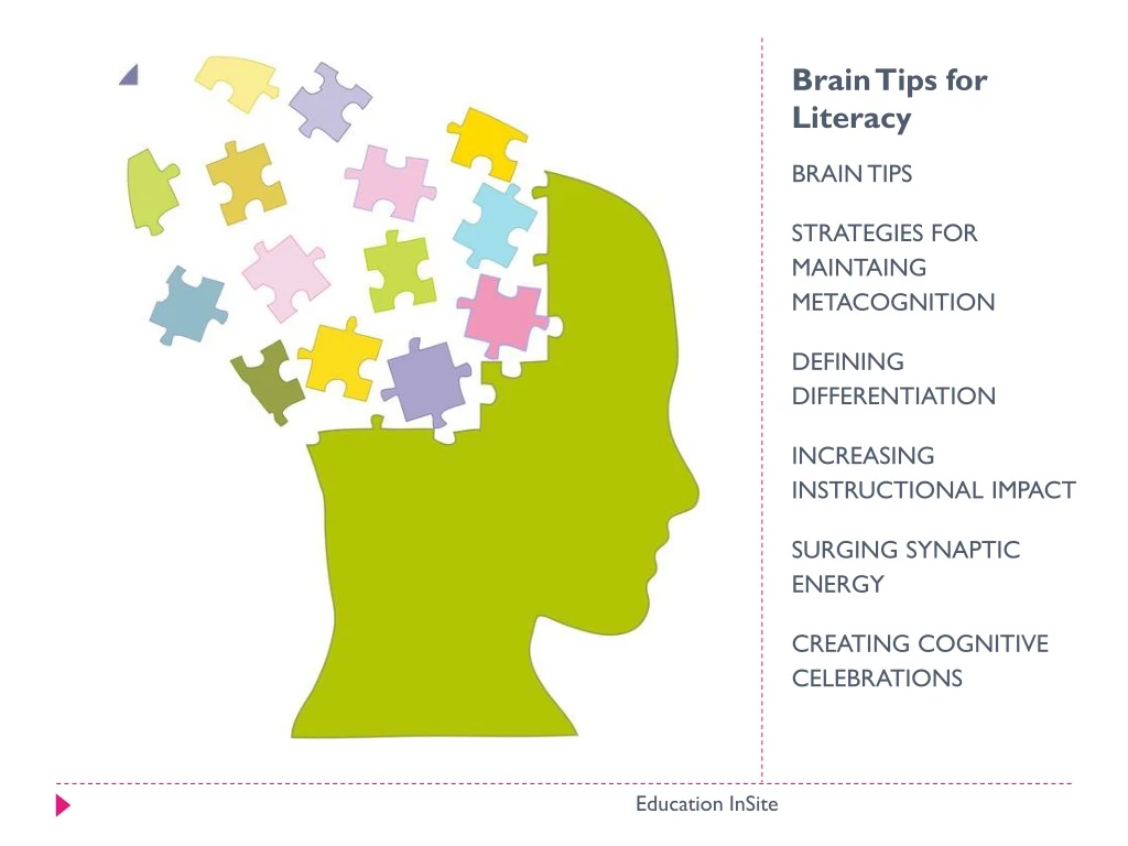 PPT - Brain Tips for Literacy PowerPoint Presentation, free download ...