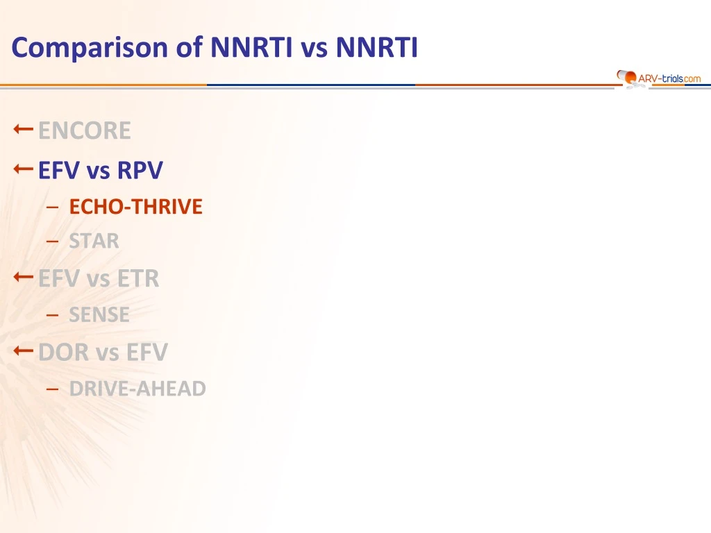 PPT - Comparison of NNRTI vs NNRTI PowerPoint Presentation, free ...