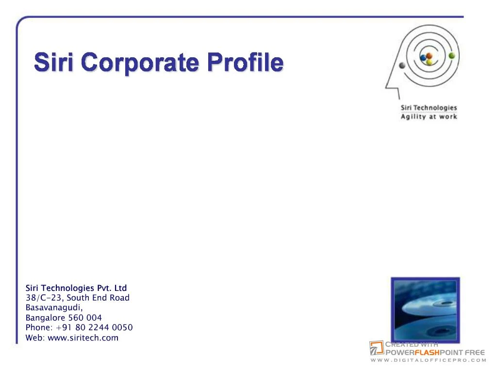 PPT - Siri Corporate Profile PowerPoint Presentation, free download ...
