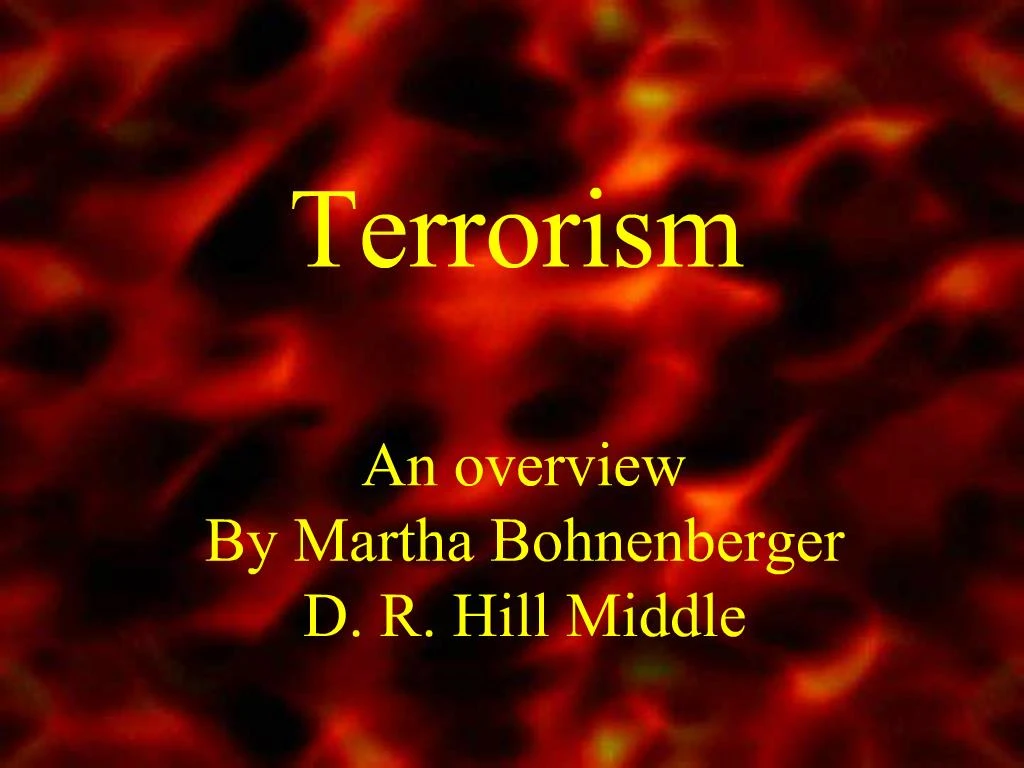PPT - Terrorism PowerPoint Presentation, free download - ID:260244