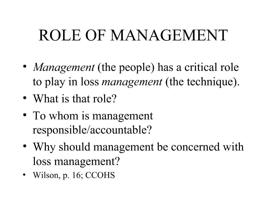 PPT - ROLE OF MANAGEMENT PowerPoint Presentation, free download - ID:260845