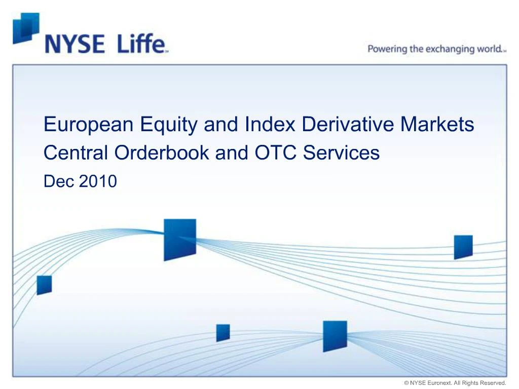 PPT - European Equity and Index Derivative Markets Central Orderbook ...