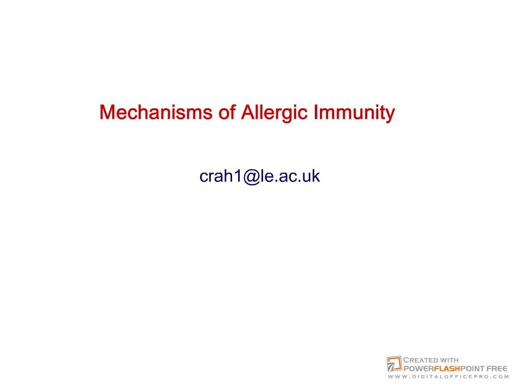 Ppt Allergy Powerpoint Presentation Free Download Id 26317