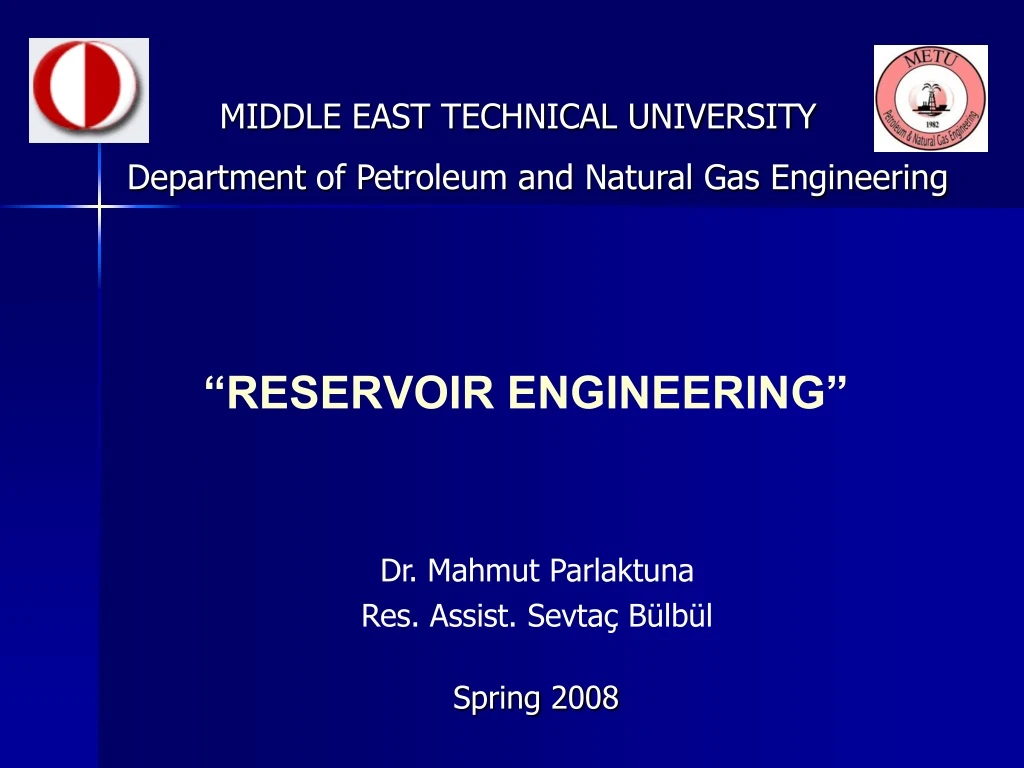 PPT - “RESERVOIR ENGINEERING” PowerPoint Presentation, free download ...
