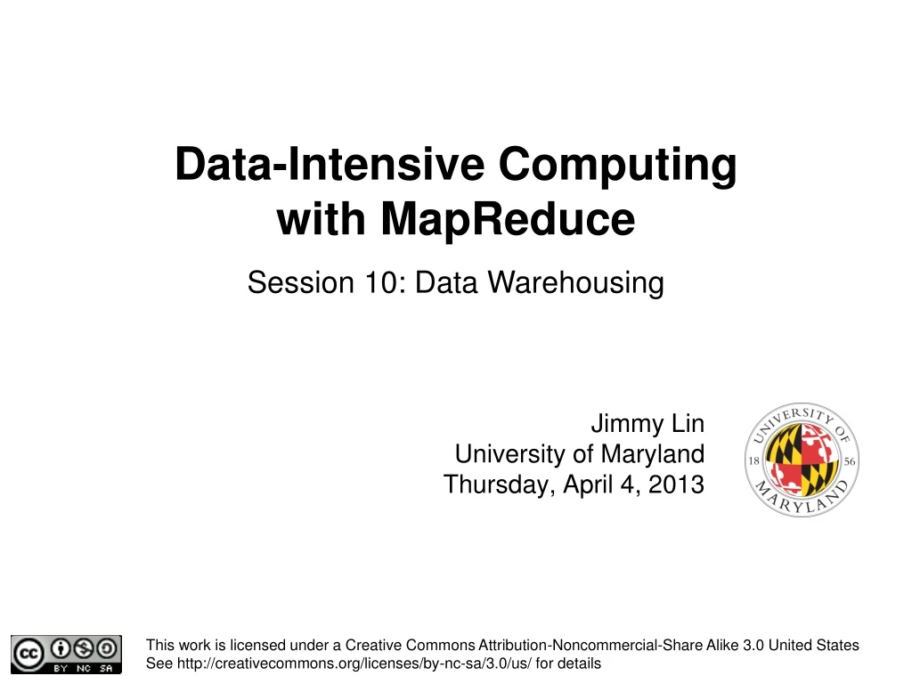 Ppt Data Intensive Computing With Mapreduce Powerpoint Presentation Free Download Id 266312