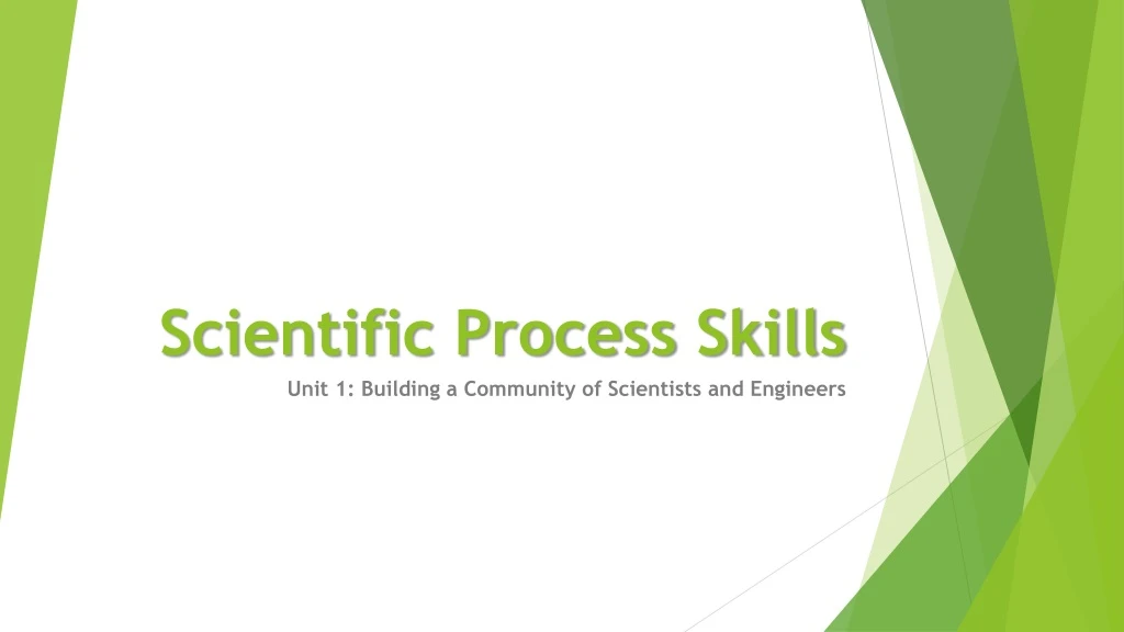 PPT - Scientific Process Skills PowerPoint Presentation, free download ...