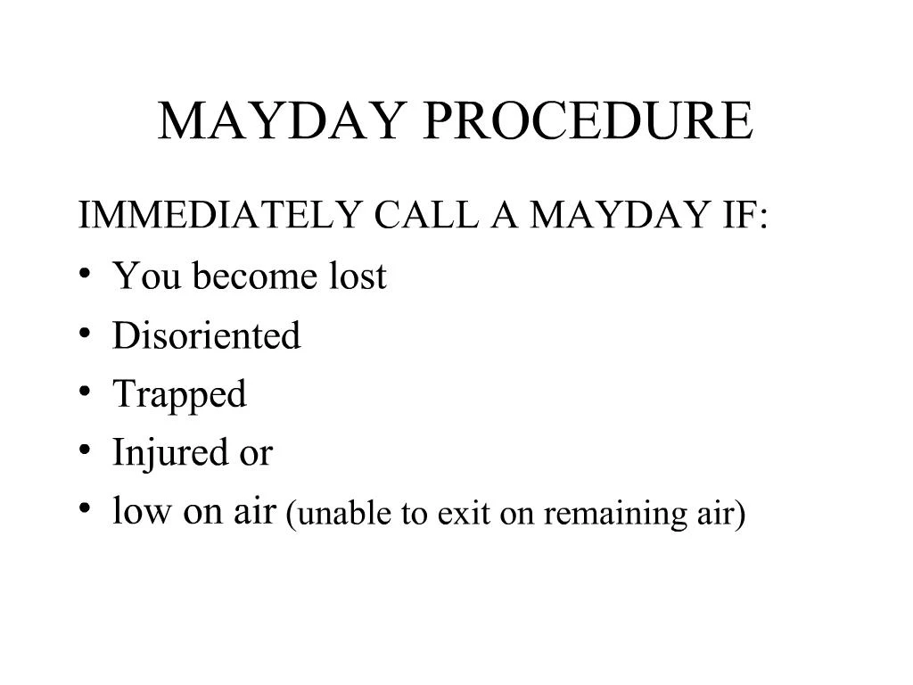 PPT - MAYDAY PROCEDURE PowerPoint Presentation, free download - ID:267547