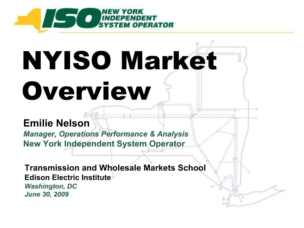 PPT - NYISO Market Overview PowerPoint Presentation, free download - ID ...