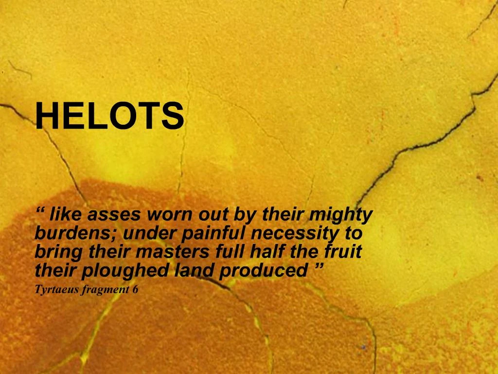 PPT - HELOTS PowerPoint Presentation, free download - ID:267968