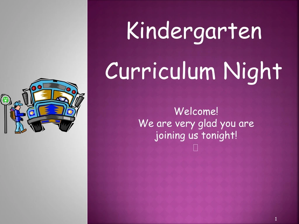 PPT - Kindergarten Curriculum Night PowerPoint Presentation, free ...