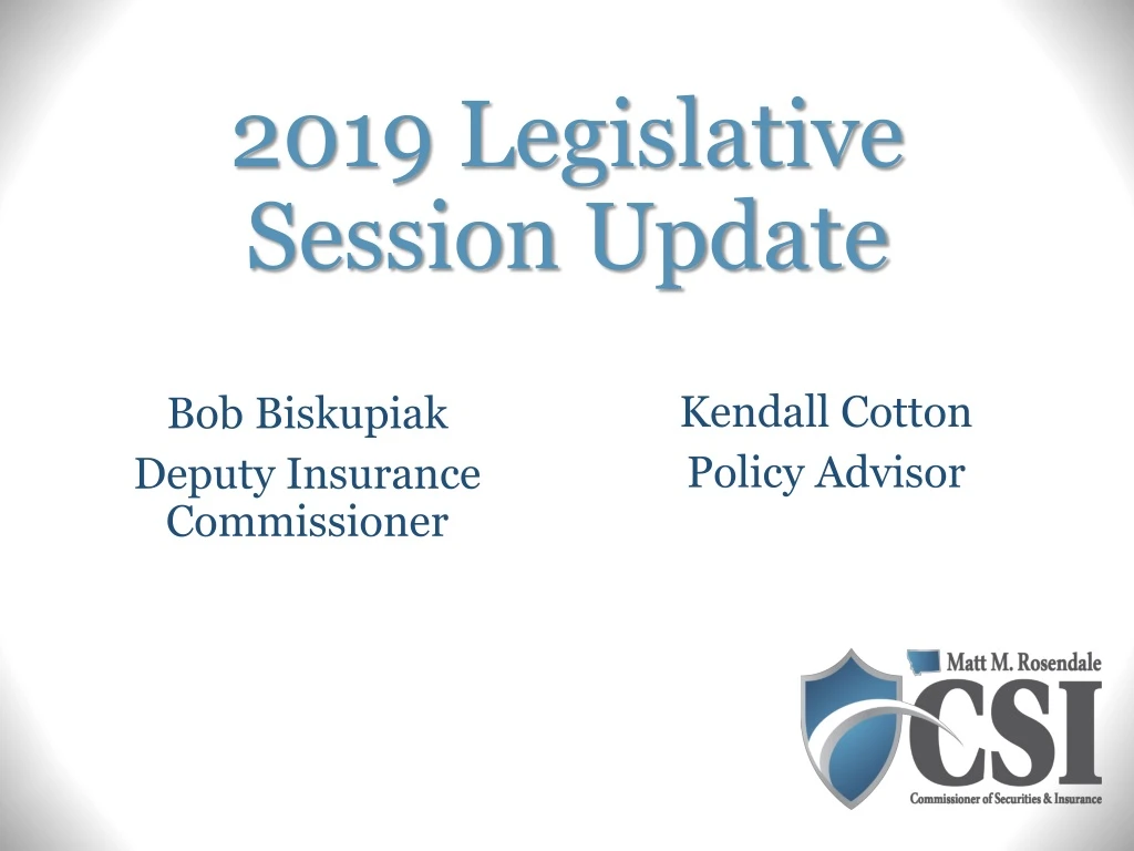 PPT - 2019 Legislative Session Update PowerPoint Presentation, free ...