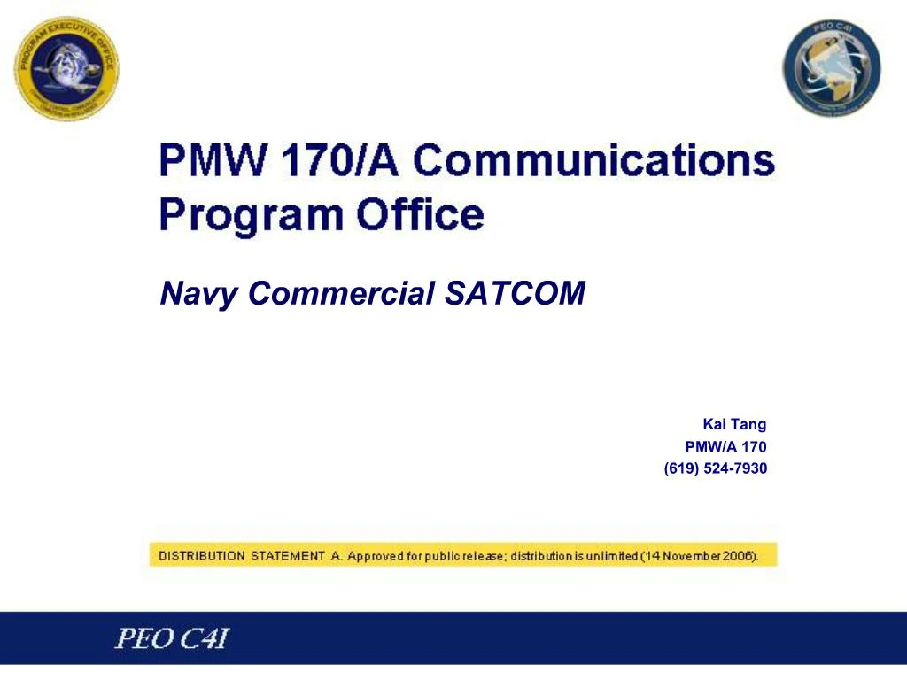 PPT - Navy Commercial SATCOM PowerPoint Presentation, free download ...