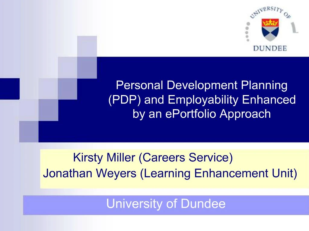PPT - Personal Development Planning PDP and Employability Enhanced by ...