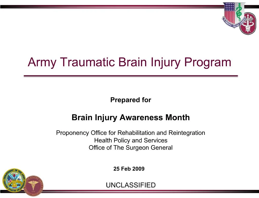 PPT - Army Traumatic Brain Injury Program PowerPoint Presentation, free ...