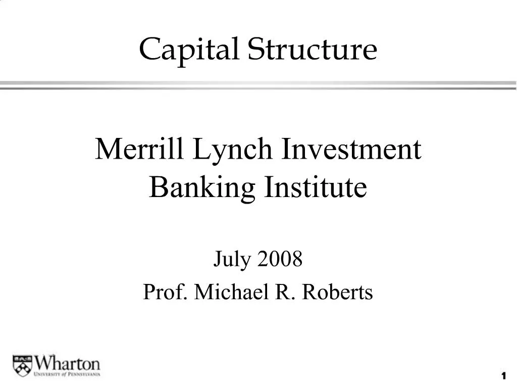 PPT - Capital Structure PowerPoint Presentation, free download - ID:288773