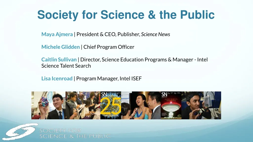 PPT - Society for Science & the Public PowerPoint Presentation, free ...