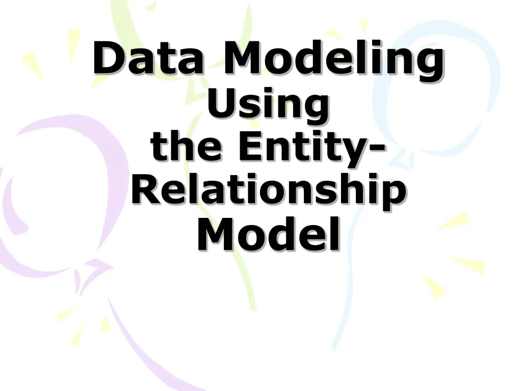 PPT - Data Modeling Using the Entity-Relationship Model PowerPoint Presentation - ID:289956