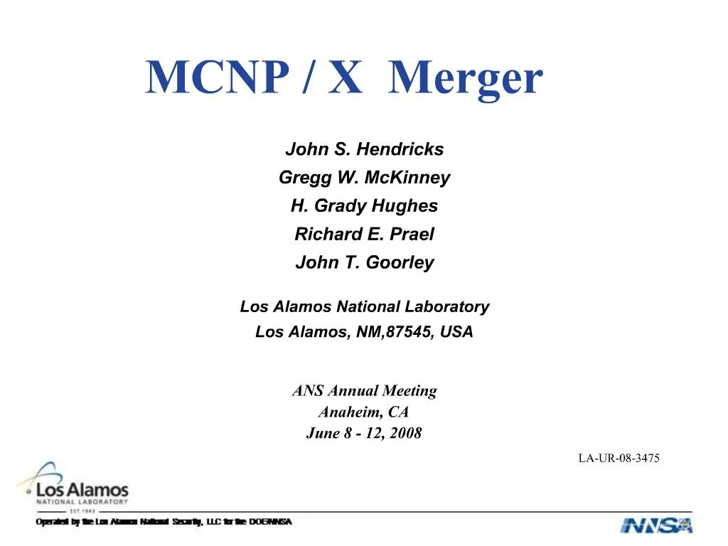 PPT - MCNP PowerPoint Presentation, free download - ID:291915