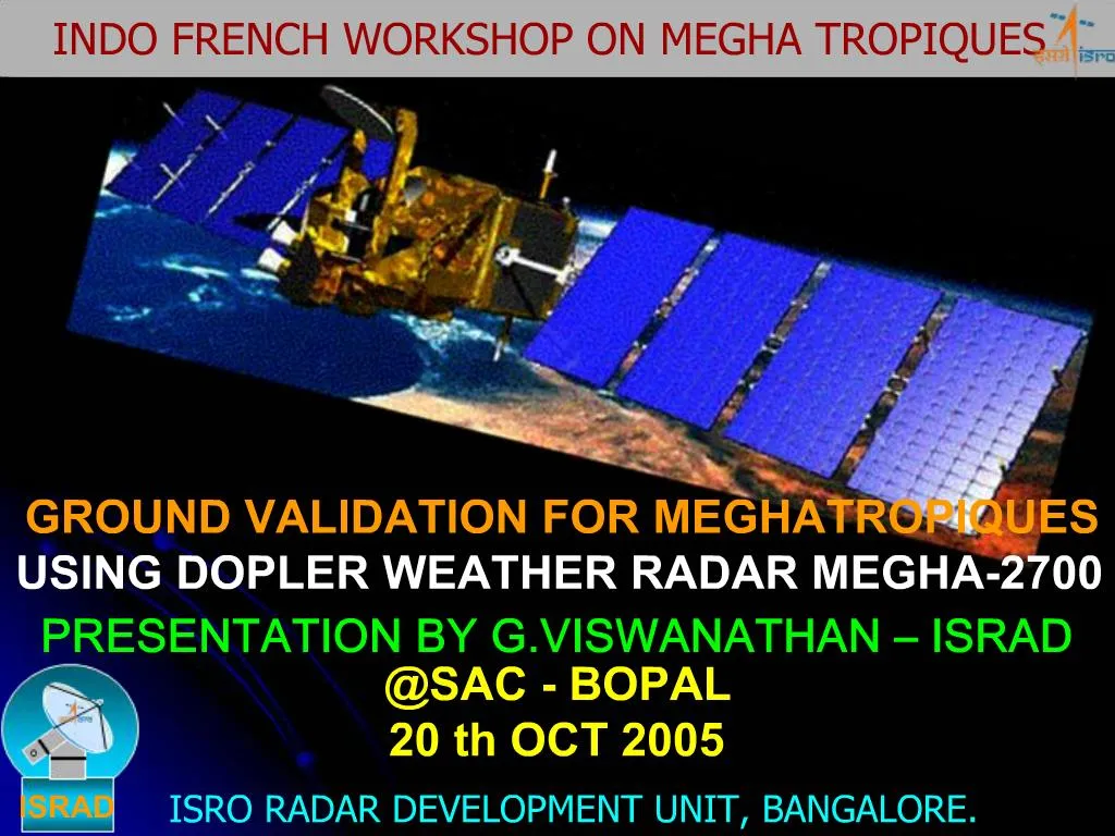 PPT - ISRO RADAR DEVELOPMENT UNIT, BANGALORE. PowerPoint Presentation ...