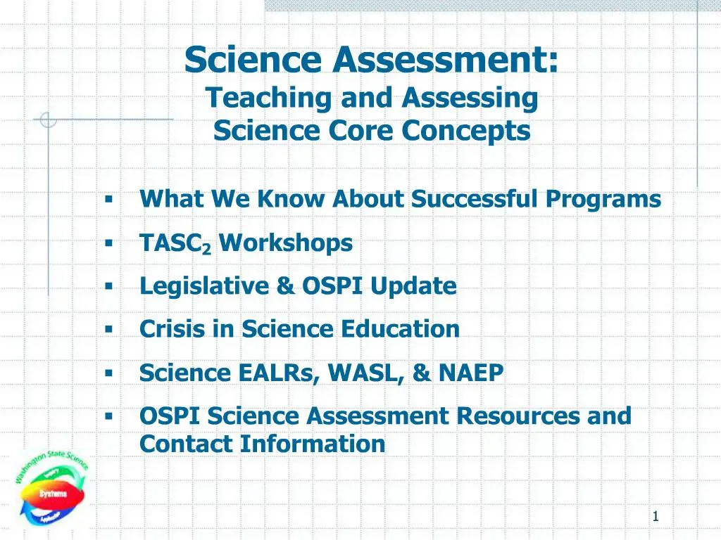 PPT - Science Assessment: Teaching and Assessing Science Core Concepts ...