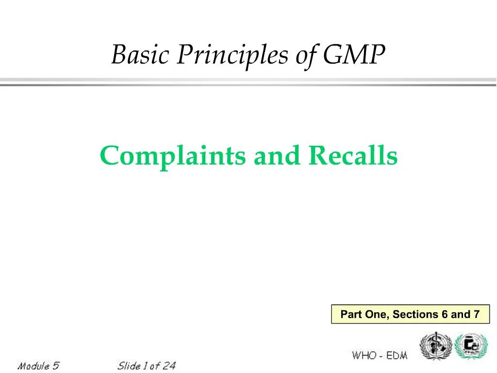 PPT - Basic Principles of GMP PowerPoint Presentation, free download ...