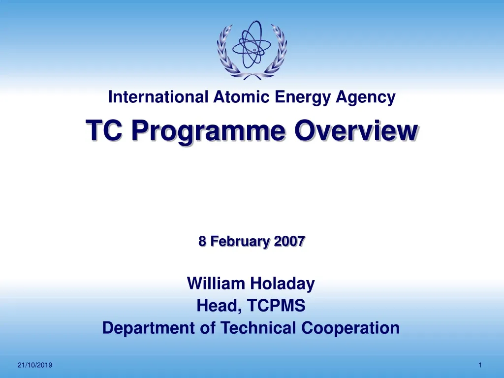 PPT - TC Programme Overview 8 February 2007 PowerPoint Presentation ...