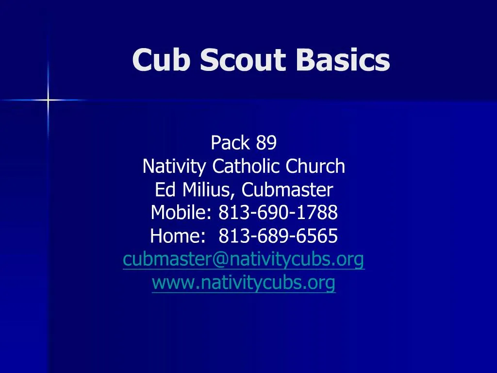 PPT - Cub Scout Basics PowerPoint Presentation, free download - ID:298004