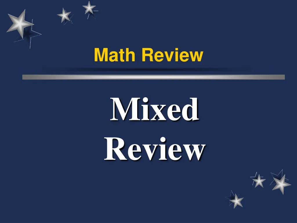PPT - Math Review PowerPoint Presentation, free download - ID:298490