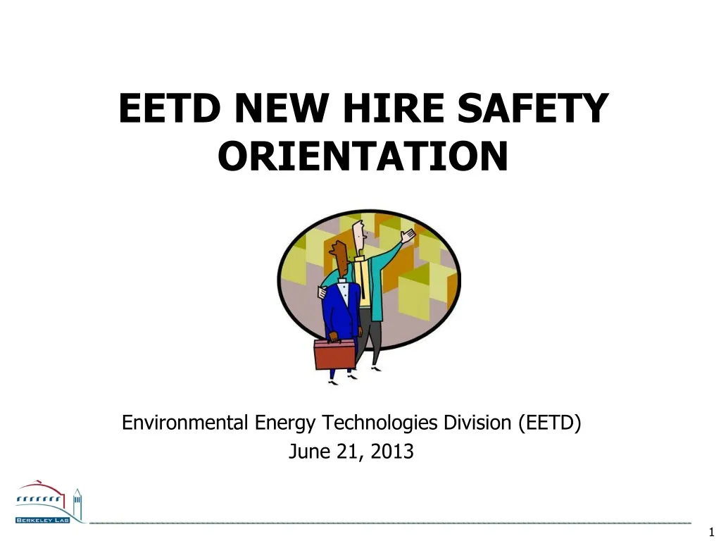 PPT - EETD New Hire Safety Orientation PowerPoint Presentation, free ...
