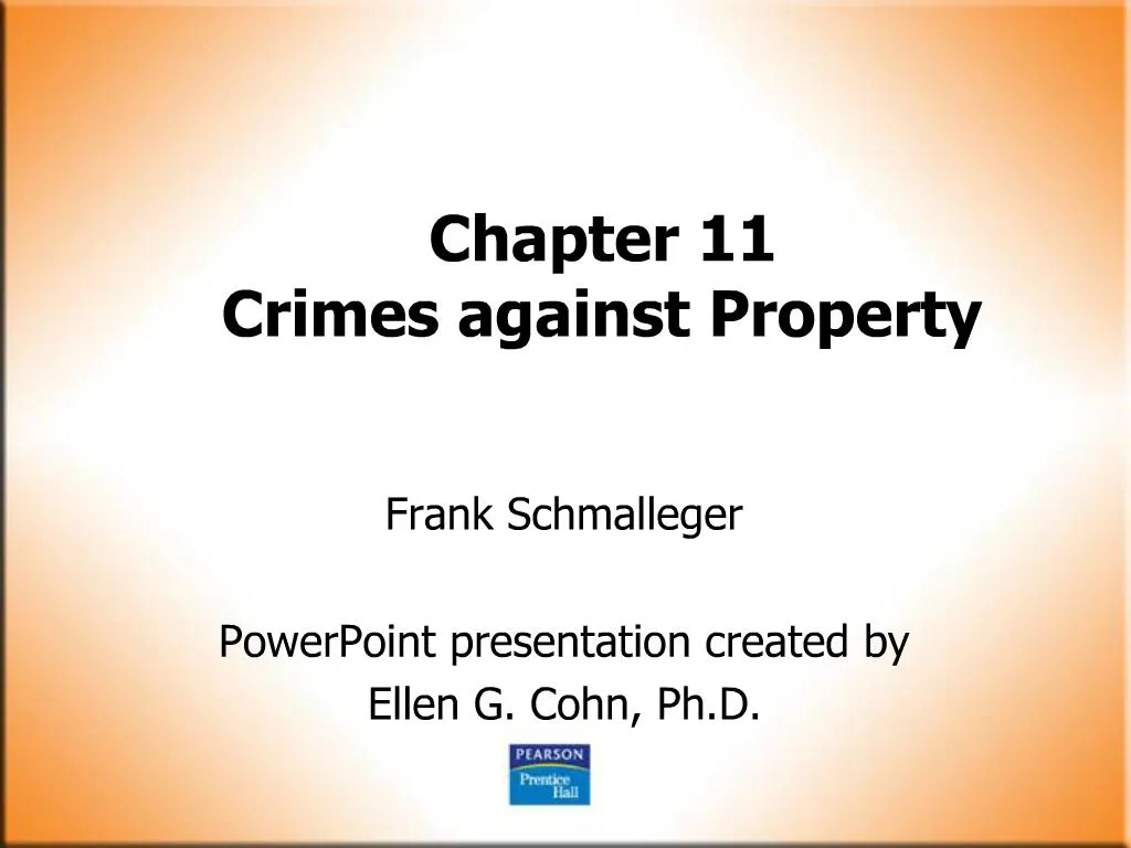 PPT - Chapter 11 Crimes against Property PowerPoint Presentation, free download - ID:303376
