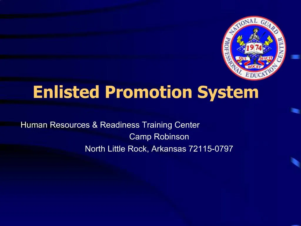 PPT - Enlisted Promotion System PowerPoint Presentation, free download ...