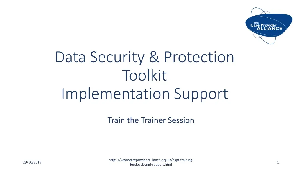 PPT - Data Security & Protection Toolkit Implementation Support ...