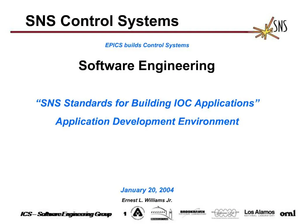 PPT - SNS Control Systems PowerPoint Presentation, free download - ID ...