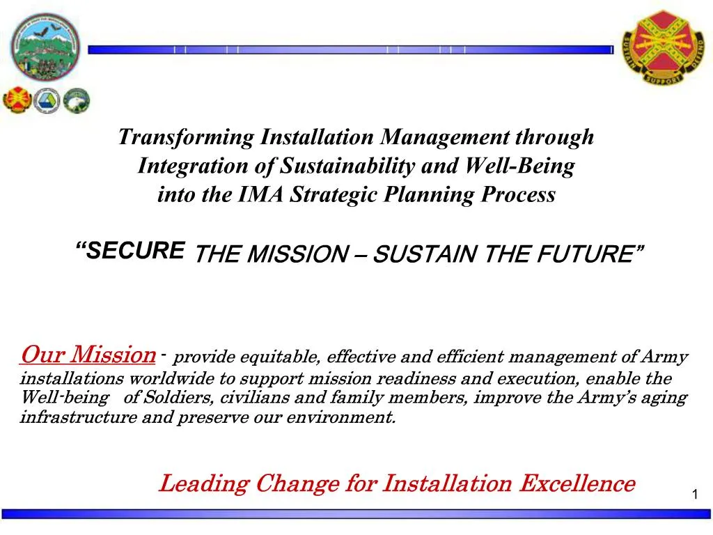 PPT - Transforming Installation Management through Integration of ...