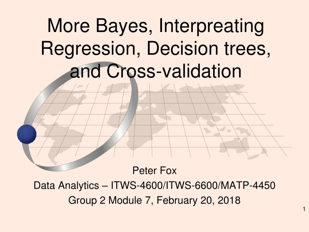 PPT - More Bayes, Interpreating Regression, Decision trees, and Cross ...