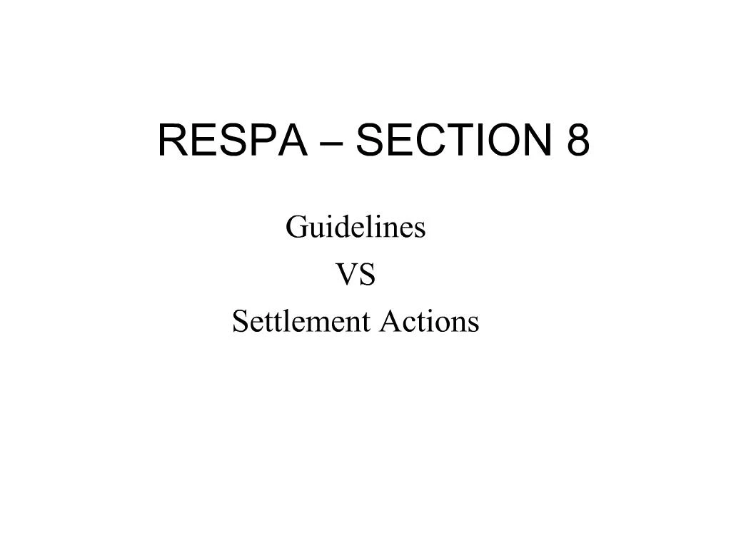 PPT RESPA SECTION 8 PowerPoint Presentation Free Download ID 313628 PPT RESPA SECTION 8 PowerPoint Presentation Free Download ID 313628