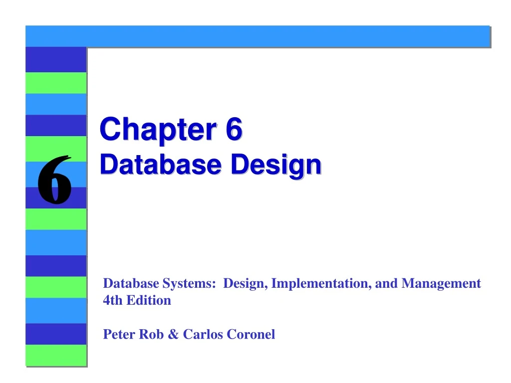 PPT - Chapter 6 Database Design PowerPoint Presentation, free download - ID:313675