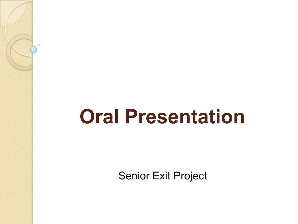 PPT - Oral Presentation PowerPoint Presentation, free download - ID:314612