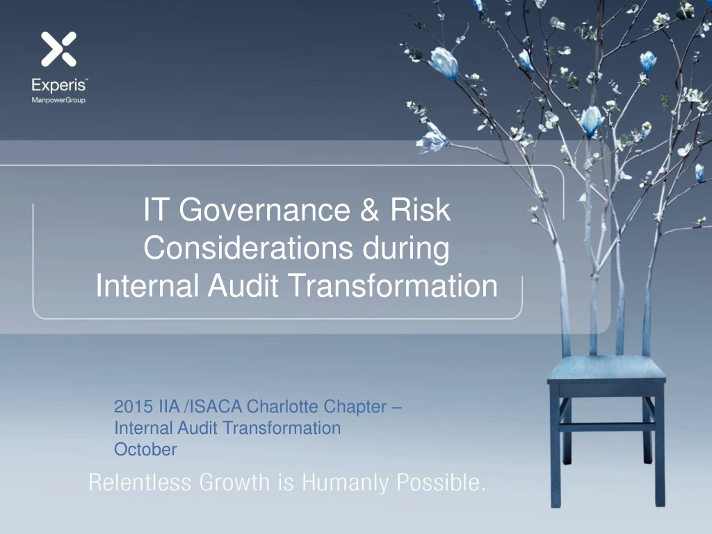 PPT - IT Governance & Risk Considerations during Internal Audit ...
