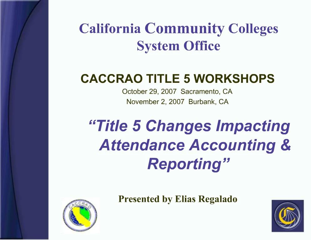 PPT - California Community Colleges System Office PowerPoint ...