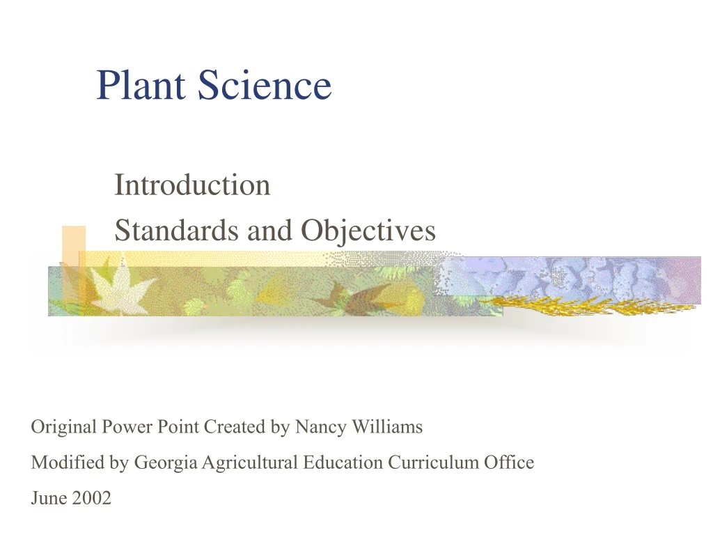 PPT - Plant Science PowerPoint Presentation, free download - ID:318292