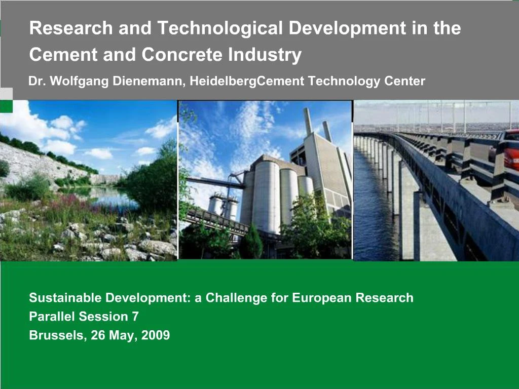 PPT - Research and Technological Development in the Cement and Concrete ...