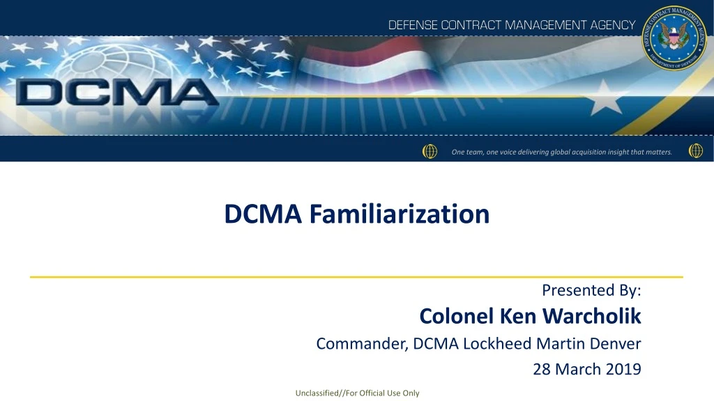 PPT - DCMA Familiarization PowerPoint Presentation, free download - ID ...